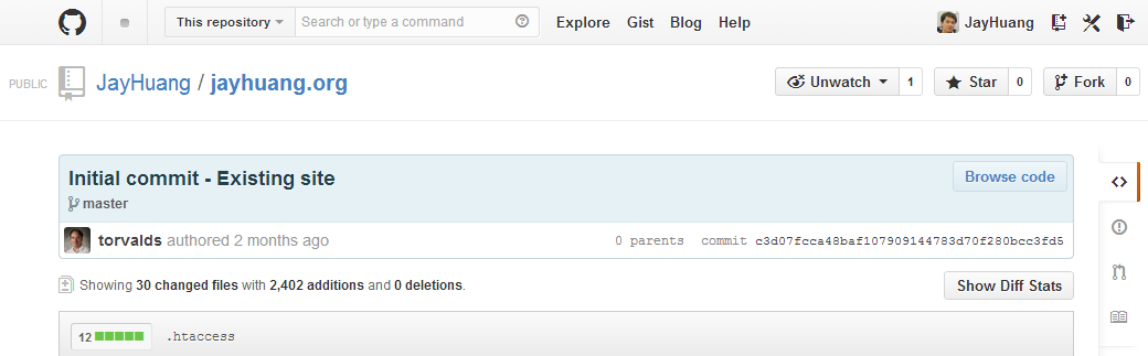 Pushing code to GitHub as Linus Torvalds | Jay Huang